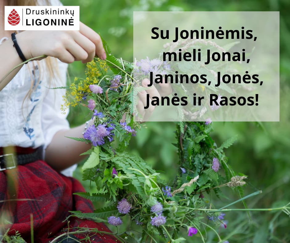 Sveikinimas Joninių proga - Druskininkų Ligoninė