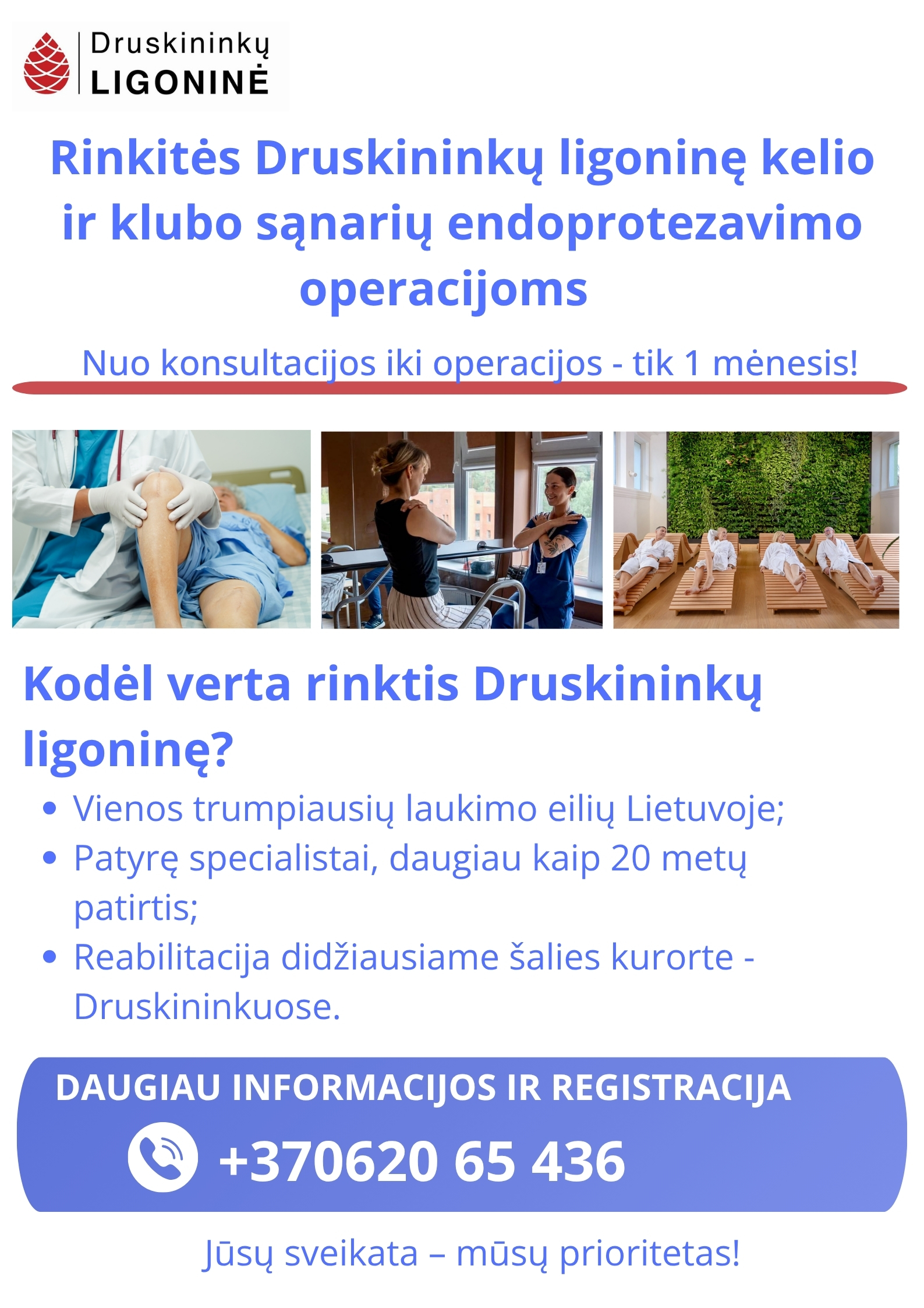 Sąnarių endoprotezavimas Druskininkuose – patikimas sprendimas jūsų ...